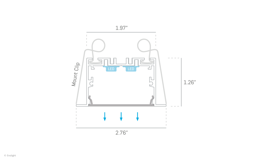 VIV6535F Extendable Ceiling Board Recessed Linear Light